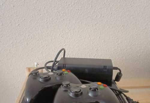 Xbox 360 прошитый + 2 джойстика