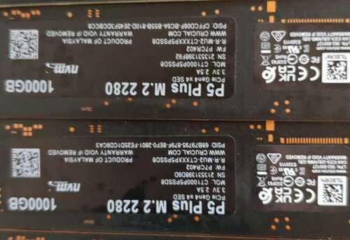 SSD Crucial M.2 2280 P5 series 1.0 Тб NVMe