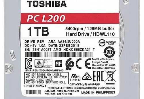 Жесткий диск 1 тб Toshiba PC L200