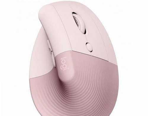 Беспроводная мышь Logitech Lift Ergonomic, розовый