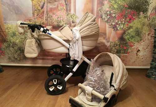 Коляска 2 в 1 Bebe-Mobile Mario (бежевый/PIK25)