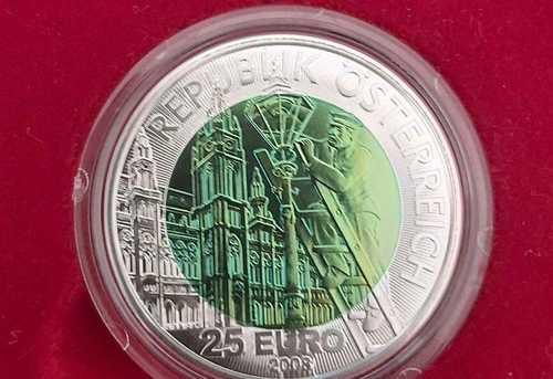25 Евро Австрии 2008 Ниобий