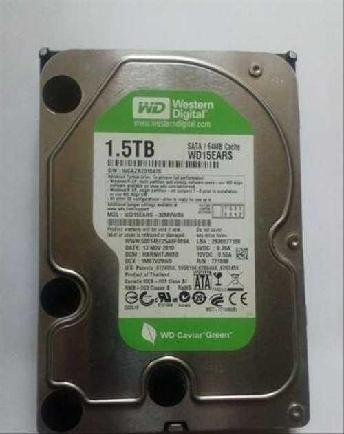 Жесткий диск WD Green 1.5 TB