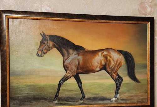 Картина маслом на холсте лошадь