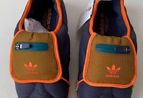Кроссовки Adidas Puffylette Женские оранжево-фиоле