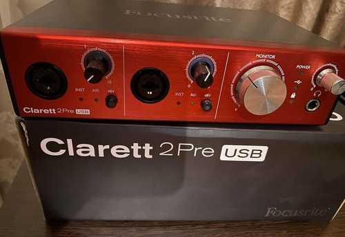 Звуковая карта Focusrite Clarett 2pre