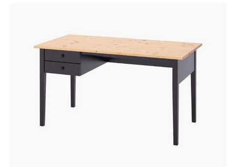 Письменный стол Вухтым 140x70 см, чёрный