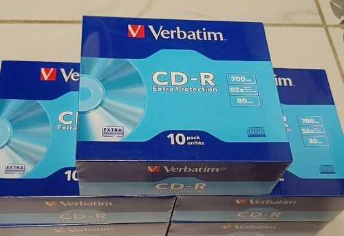 Новые диски CD-R Verbatim 10 шт