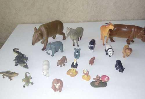 Игрушки фигурки диких и домашних животных