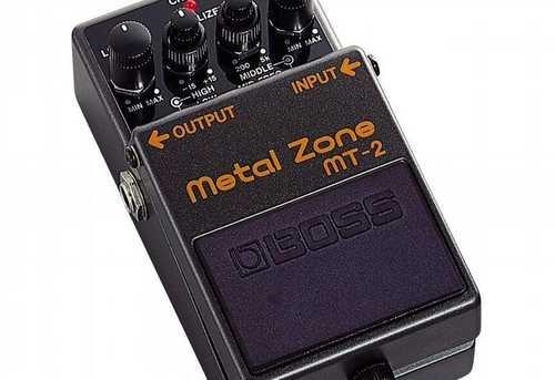 Педаль дисторшн Boss Metal Zone MT-2 и блок