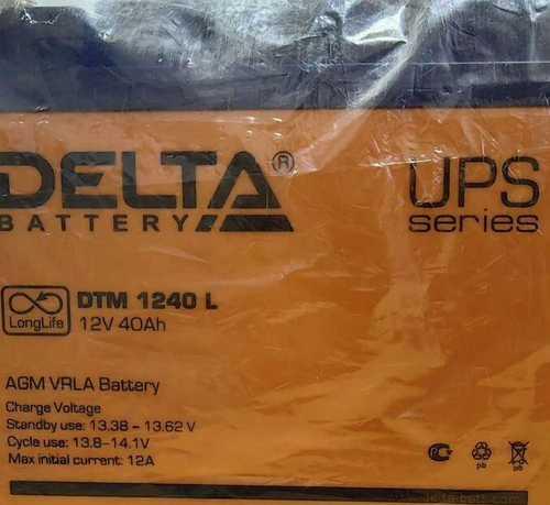 Батарея delta Battery DTM 1240L 12В 40 Ач