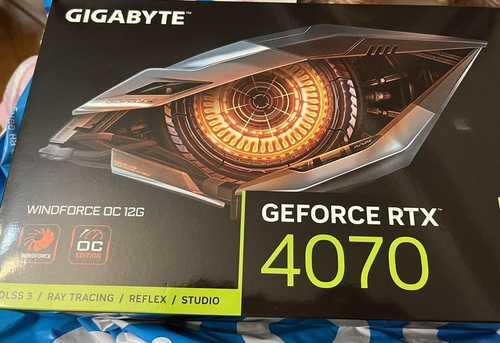 Видеокарта Gigabyte RTX 4070 windforce OC 12 гб
