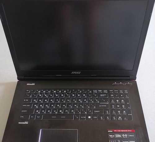 Ноутбук игровой 17.3 MSI GE72 2QE Apache Pro