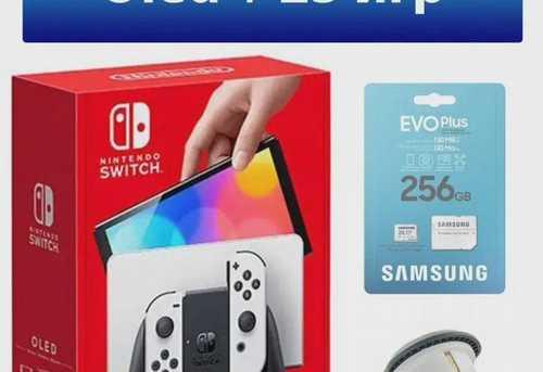 Новая Nintendo Switch oled Прошитая + карта 256