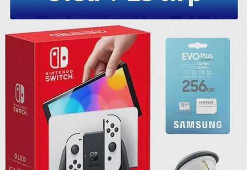 Новая Nintendo Switch oled Прошитая + карта 256