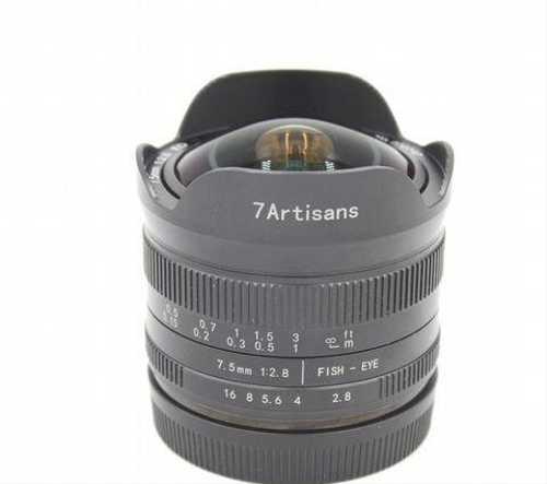 7artisans 7.5mm f/2.8 II FishEye Canon EF-M б/у