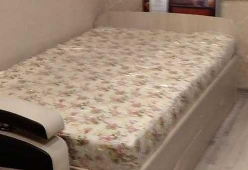 Кровать полуторка с матрасом бу
