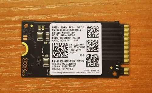SSD 256 Гб Samsung PM991 M.2 2242 NVMe