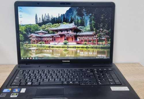 Ноутбук Toshiba 17,3 core i3 как новый