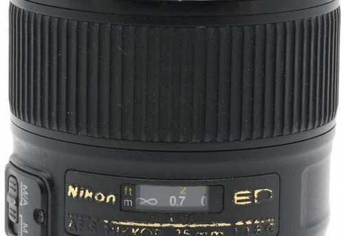 Объектив Nikon 35mm f/1.8G ED AF-S Nikkor (S/N 238