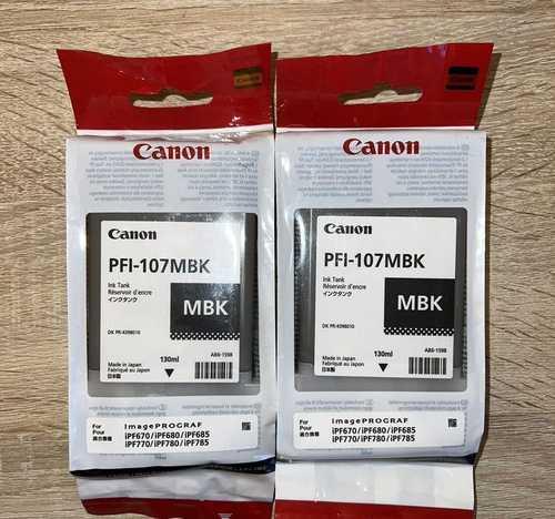 Картриджи Canon PFI-107 MBK