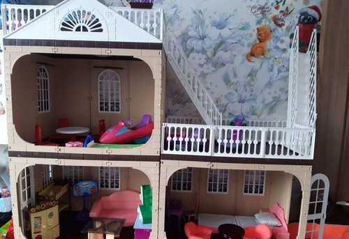 Кукольный дом для барби Огонек
