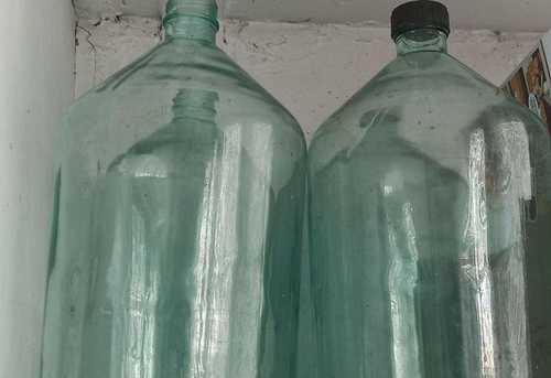 Бутыль стеклянная 20 литров с крышкой