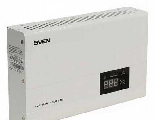Стабилизатор напряжения sven AVR slim 1000 LCD