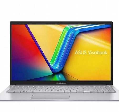 Ноутбук Asus VivoBook 15.6" X1504VA-BQ895 (FHD IPS 250N/i5-120U/16GB/512GB SSD/UMA/DOS) Cool Silver