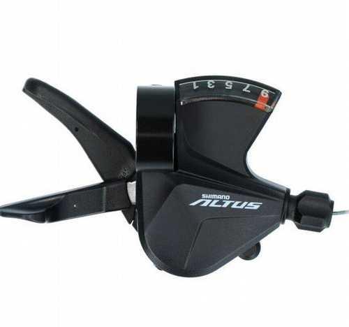 Шифтер Shimano Altus, M2010, правый, 9 скоростей, трос 2050 мм