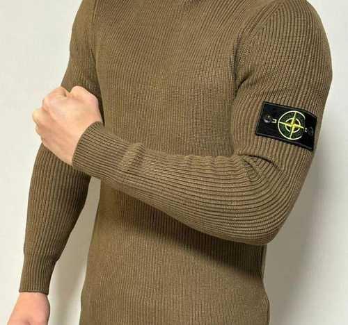 Джемпер stone island с воротником