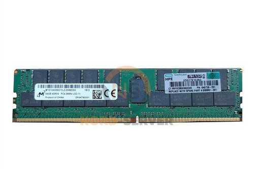 Серверная память DDR4 HP 64GB 2666V Registered
