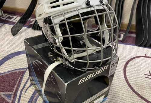 Хоккейный шлем белый Bauer re akt 100 YTH