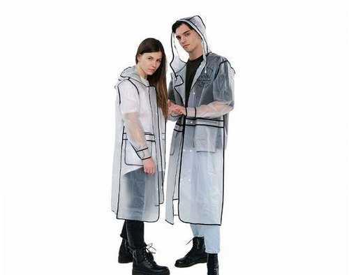 Дождевик RoadLike Street 2XL, прозрачный