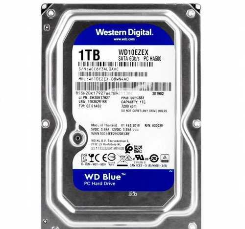 3.5" жесткий диск WD Blue PC HA500 (WD10ezex) 1тб