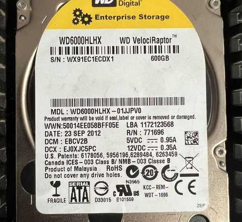 21 дисков Enterprise HDD одним лотом(4 Tb и менее)