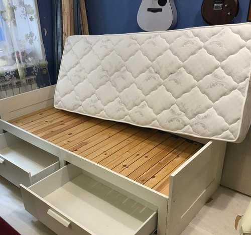 Кровать трансформер IKEA бримнэс + матрас Аскона