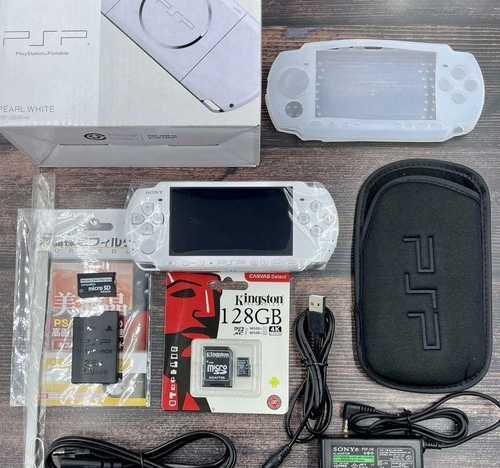 Sony PSP White 3008 Slim(600 игр,Комплект,Новая)