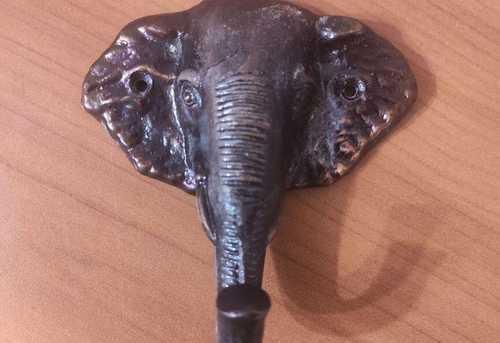 Вешалка крючок голова слона