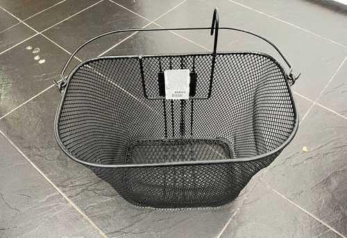 Велокорзина передняя с ручкой 35x25x26см STG