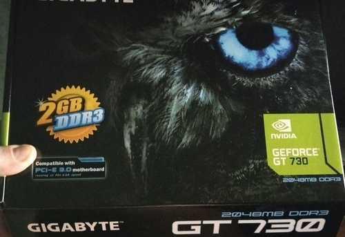 Видеокарта gigabyte geforce gt730 2гб новая