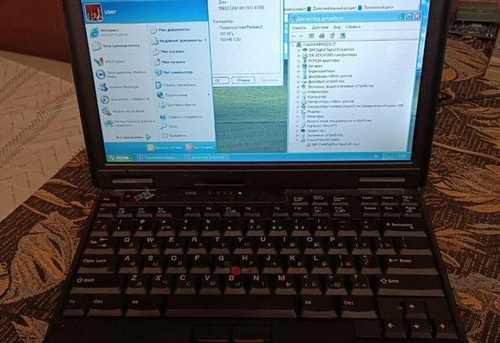 13.3" IBM ThinkPad 600E, 30 ГБ, Pentium II, NeoMagic 256AV AGP