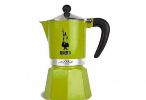 Гейзерная кофеварка Bialetti rainbow Verde 4972, н