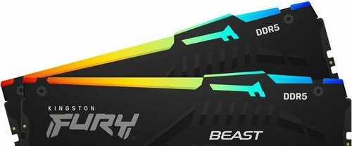 Оперативная память Kingston Fury Beast DDR5 RGB 2x