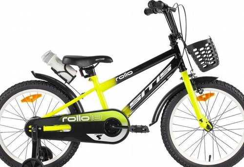 Велосипед sitis rollo 18" (2024) Black-Yellow Sev4