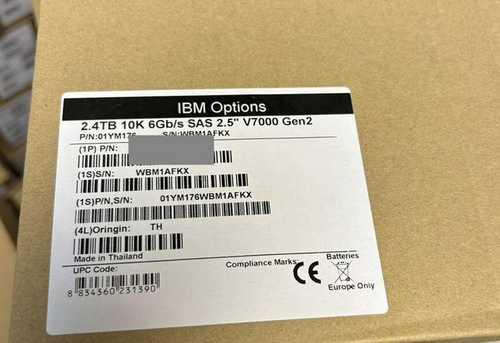 Жесткий диск IBM 2.4TB 01YM176 01YM150 01YM152