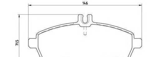 Колодки Тормозные Mb W204/W212 07- Перед. P5007
