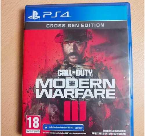 Диск Call of duty modern warfare 3 ддя ps4