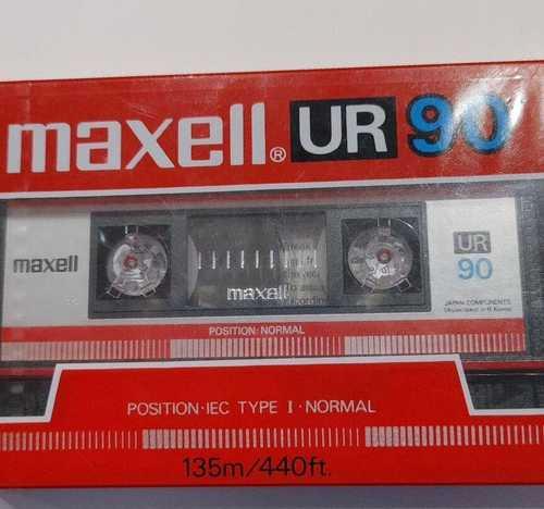 Аудиокассета Maxell UR 90 новая, made in America