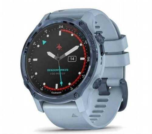 Garmin Descent Mk2S with Sea Foam Silicone Band